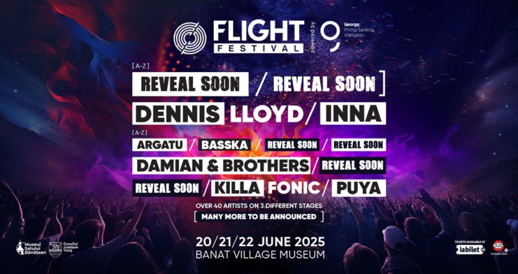 Flight Festival 2025, festival de vineri 20 iunie 2025 pana duminica 22 ...