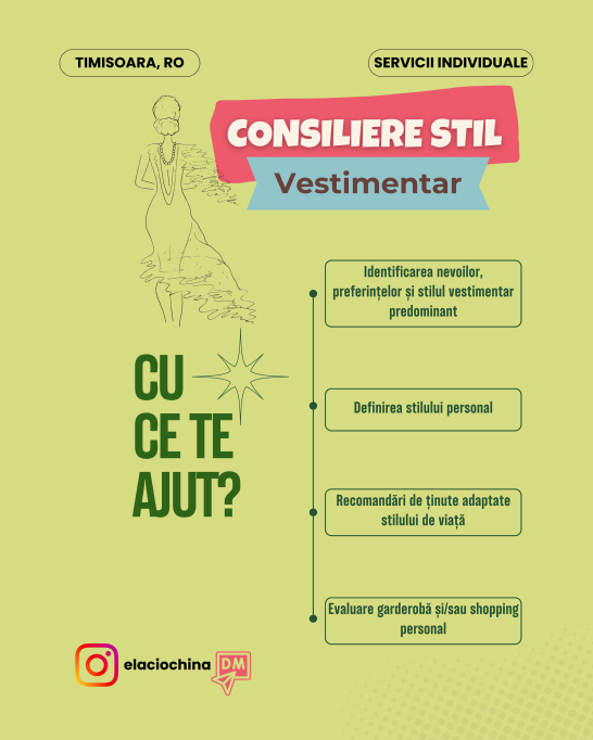 Consiliere stil vestimentar in Timisoara, anunt din Timisoara